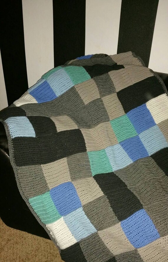 Minecraft Diamond Blanket | Etsy