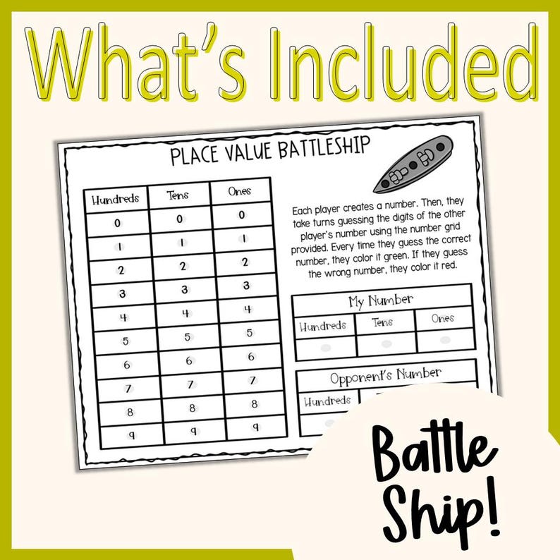 Place Value Games / 2- and 3- Digit Numbers - Etsy