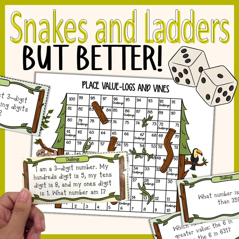 Place Value Games / 2- and 3- Digit Numbers - Etsy