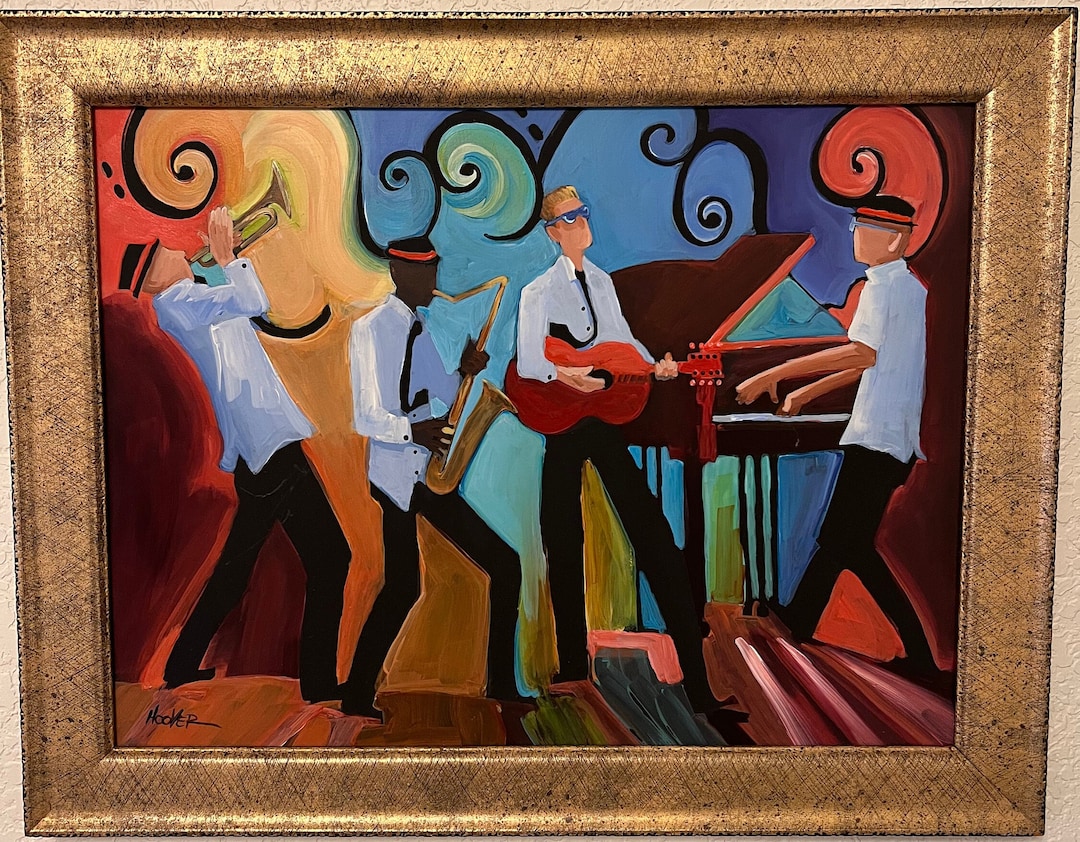 Original Painting / Impressionism Modern Lyrical Jazz / Signed - Etsy