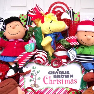 Charlie Brown Wreath, Peanuts Gang Wreath, Large Cute Child's Wreath ...
