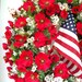 Patriotic Poppy Wreath Memorial Day Wreath 28 Summer - Etsy
