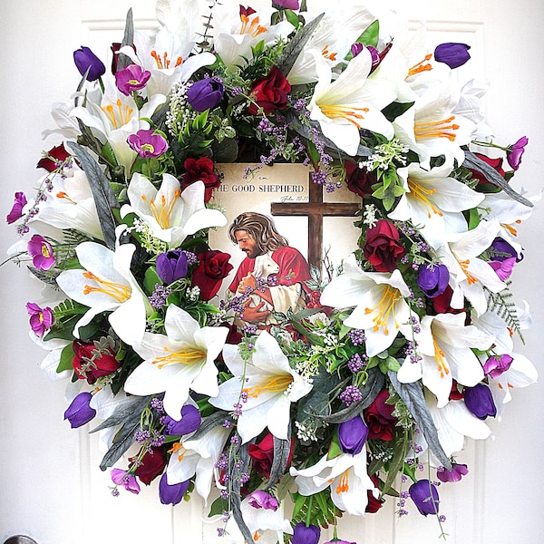 Christian Wreath - Etsy