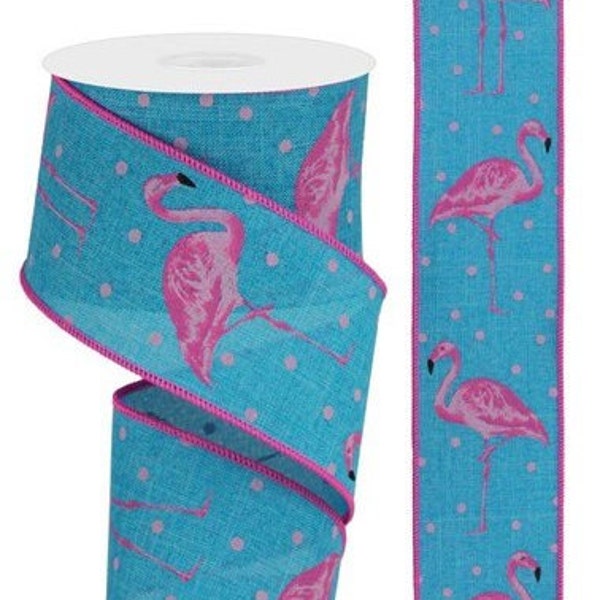 Flamingo Ribbon Wired - Etsy
