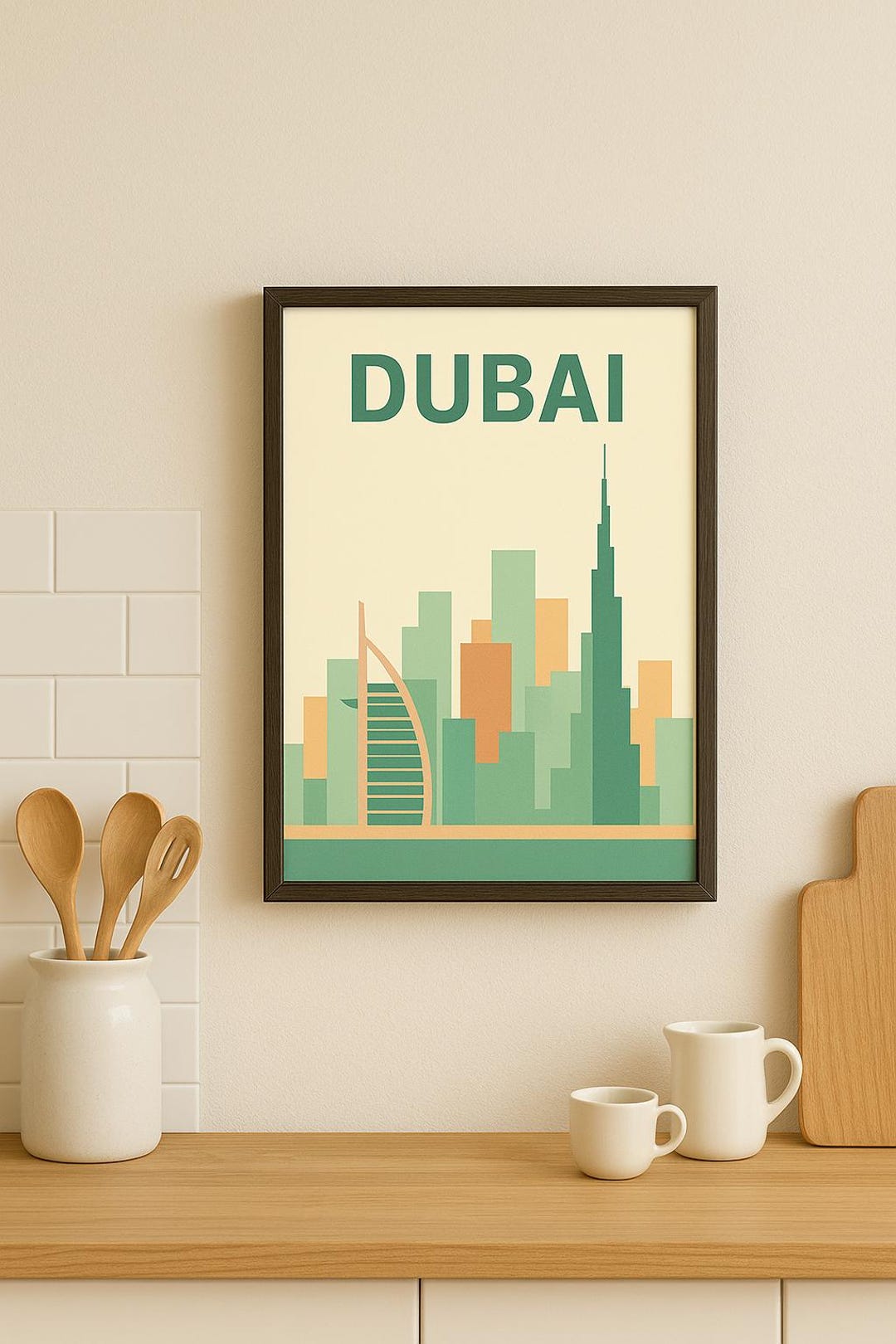Dubai Skyline Poster - Etsy