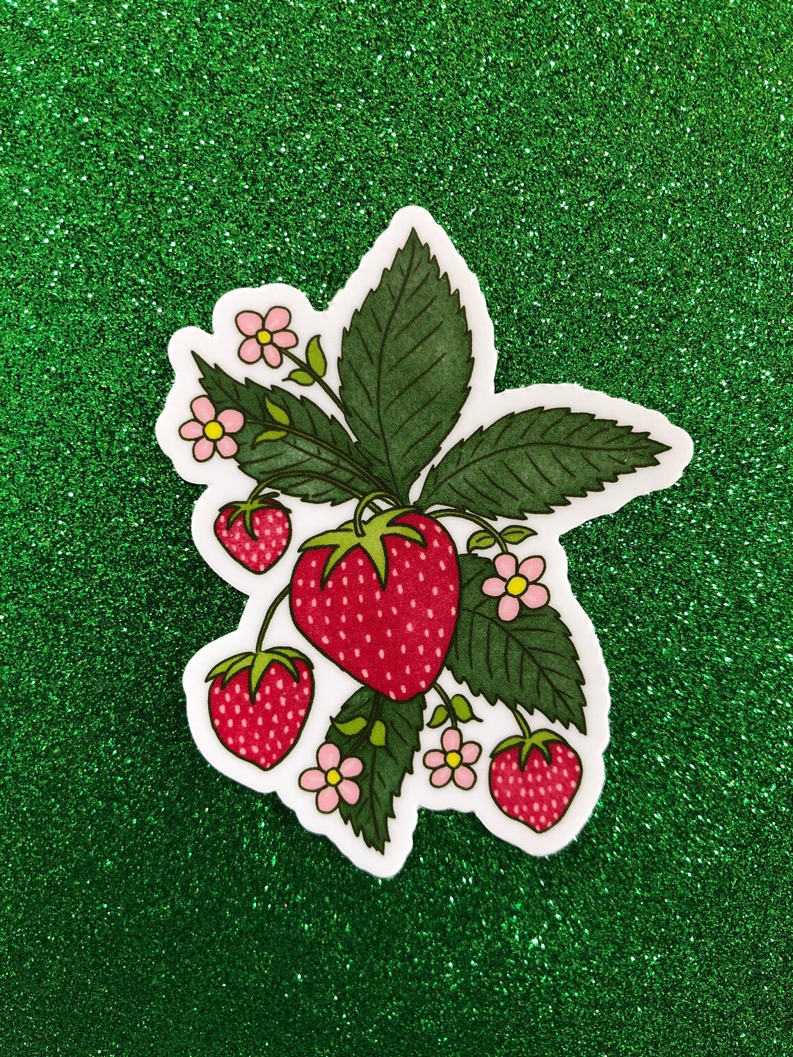 Strawberry Sticker - Etsy