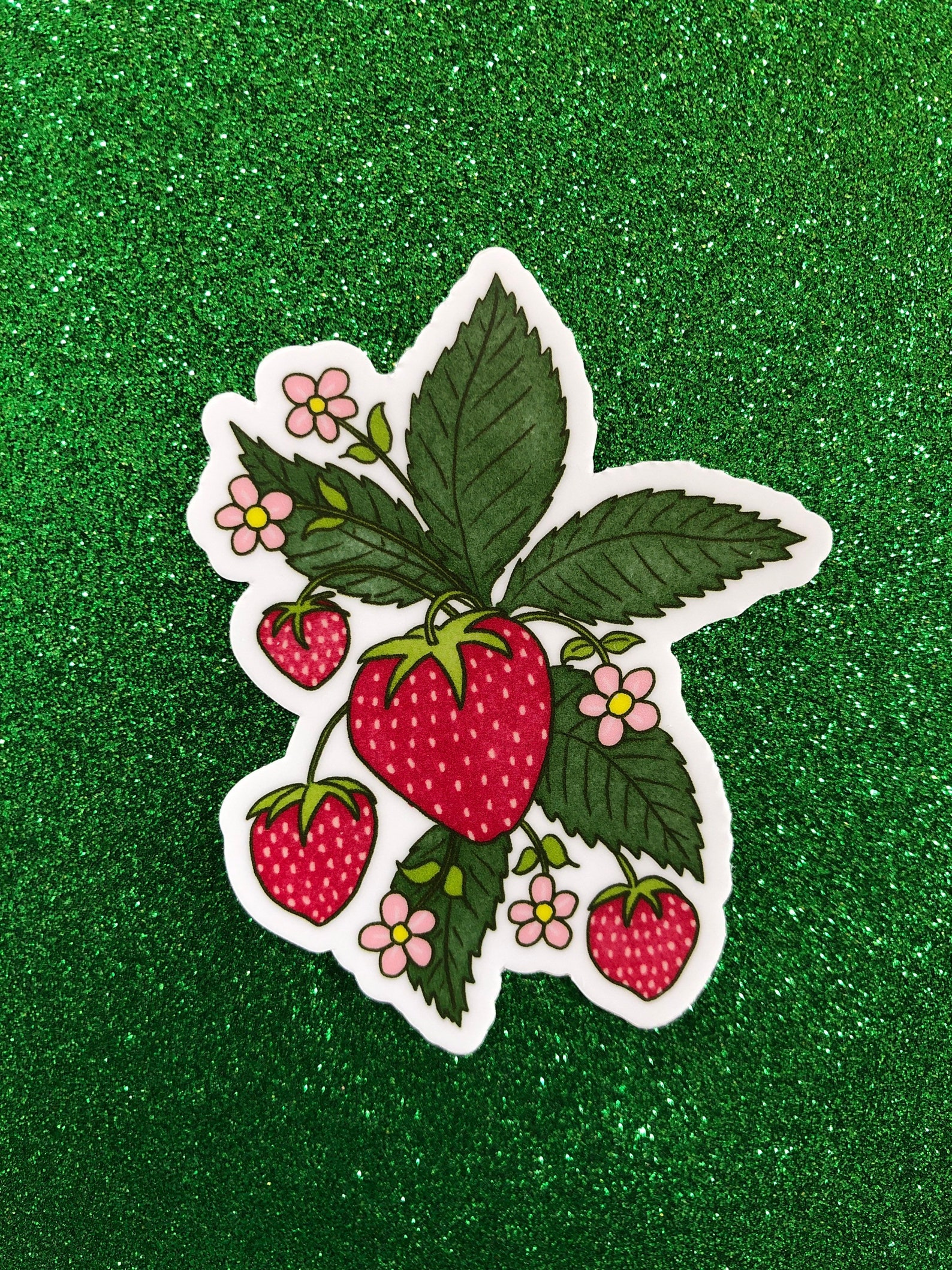 Strawberry Sticker - Etsy