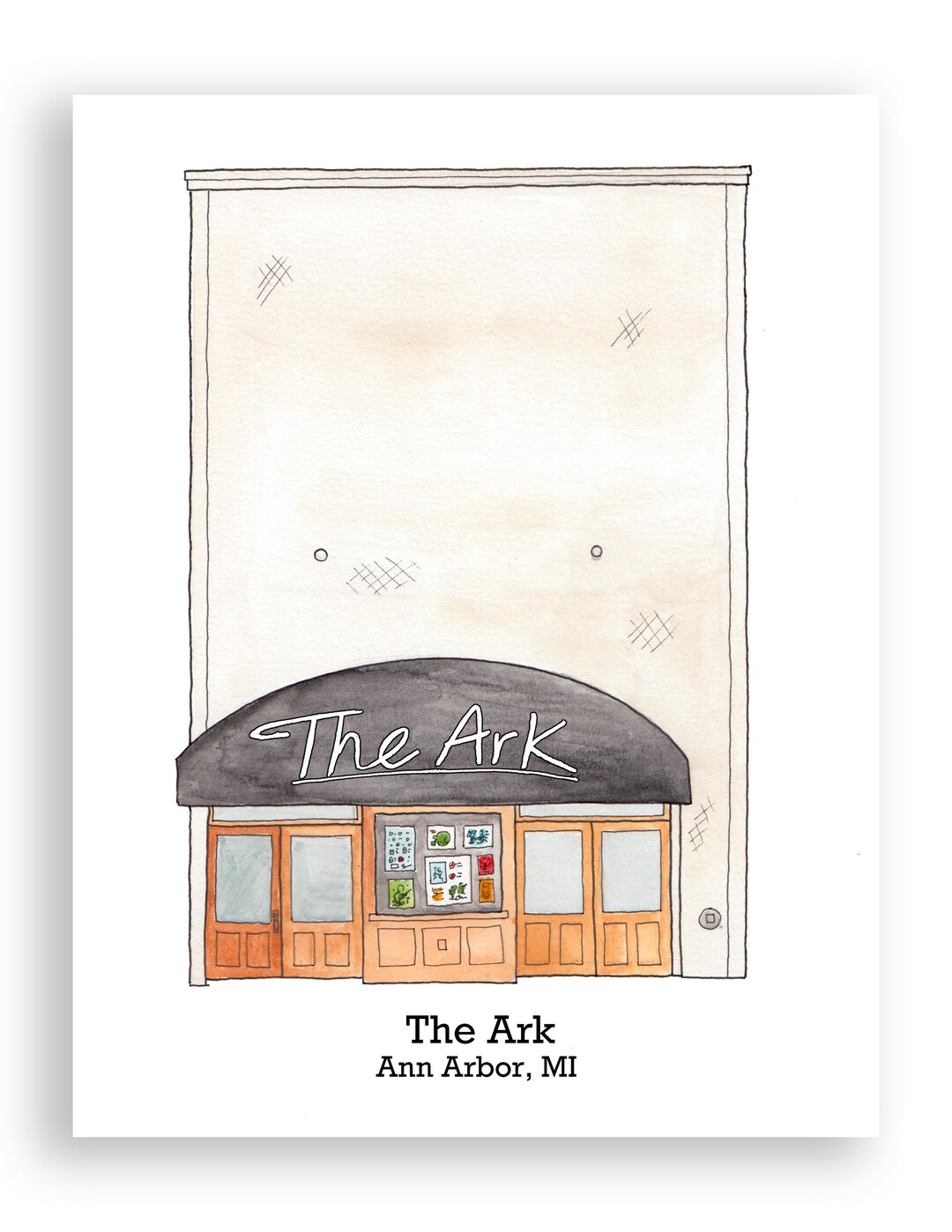 The Ark Music Venue Print - Etsy