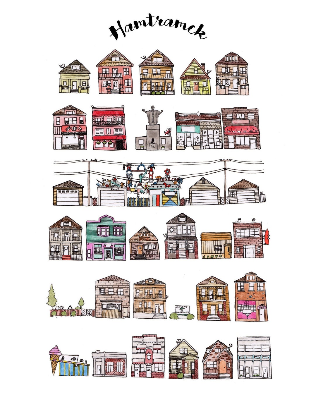 Hamtramck Print. - Etsy