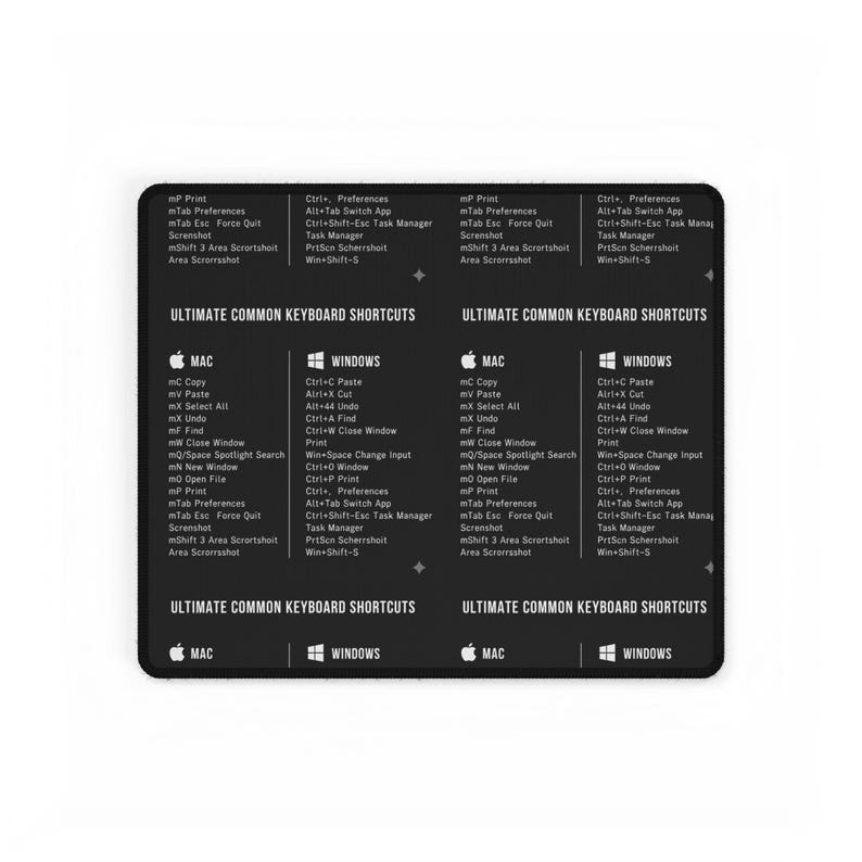 Windows Shortcut Desk Mat: Computer Desk Accessory, Office Decor - Etsy