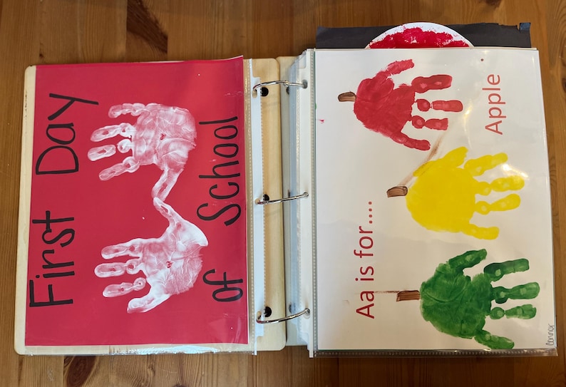 Personalized Storage Binder for Kids Artwork - Etsy