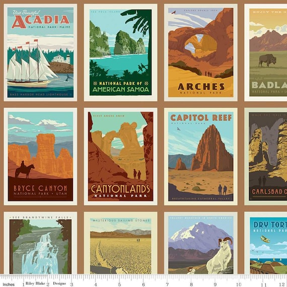 National Parks Mini Posters by Anderson Design Group for Riley - Etsy