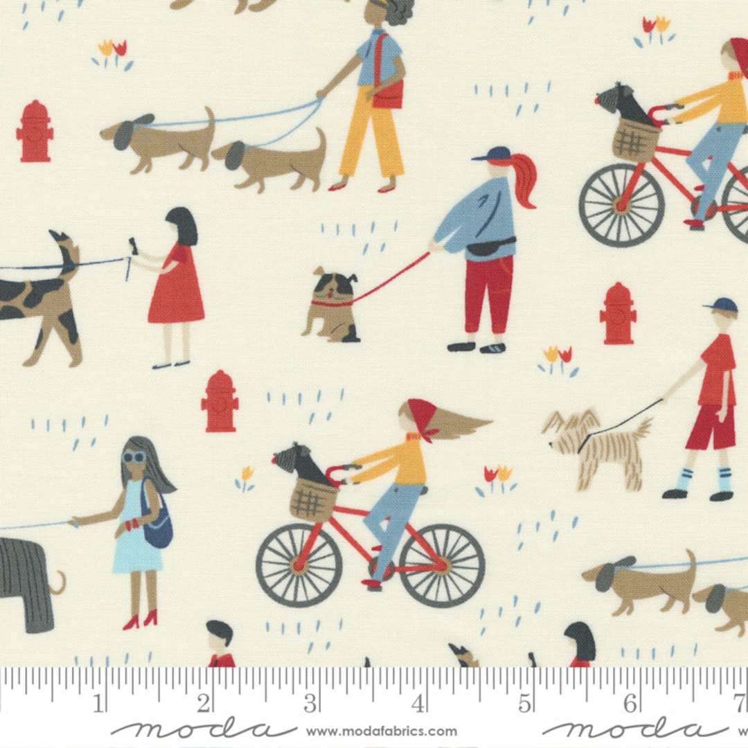 Dog Daze by Stacy Hsu for Moda Puppy Dog 100% Cotton Quilt Fabric Sold ...