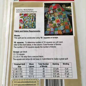 Scrap Soup Quilt Pattern by Karen Bennett 4 Quilt Sizes , 2 Colorwarys ...