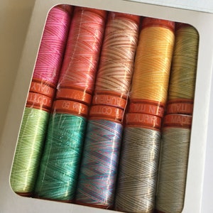 Aurifil Tula Pink Premium Variegated Cotton Thread 10 Spools 220 Yards ...