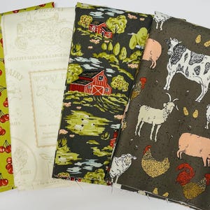 Farmstead by Stacy Hsu for Moda Farm Animals 100% Cotton Quilt Fabric ...