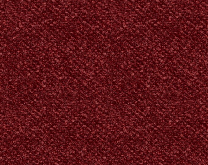Maywood Studio Woolies Nubby Tweed RED Flannel SOLD by the 1/2 Yard ...