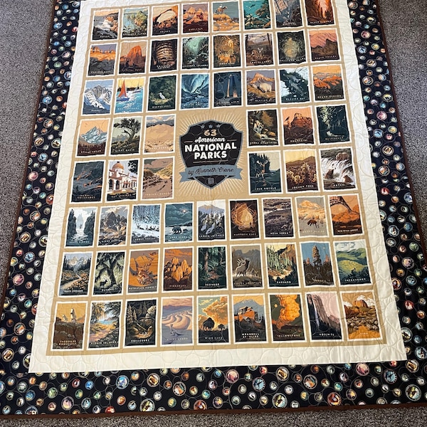 Yellowstone National Park Fabric - Etsy