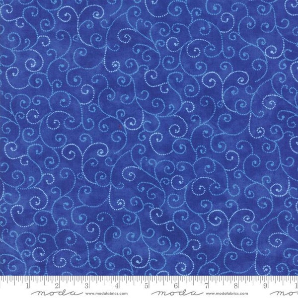 Blue Swirl Fabric - Etsy