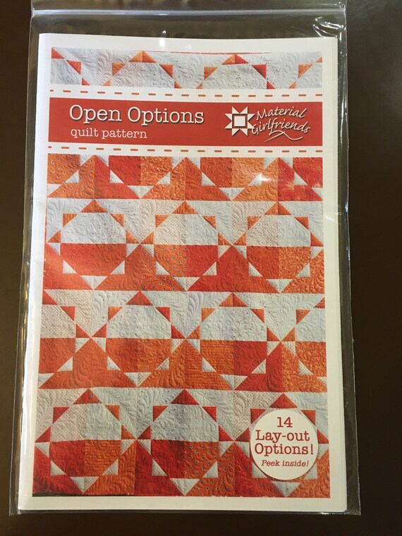 Open Options Quilt Pattern by Material Girlfriends 14 Layout | Etsy