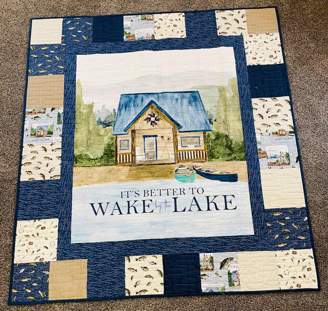 It's Better to Wake by the Lake Quilt Kit Includes Riley Blake Fabric ...