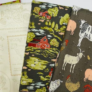 Farmstead by Stacy Hsu for Moda Farm Animals 100% Cotton Quilt Fabric ...