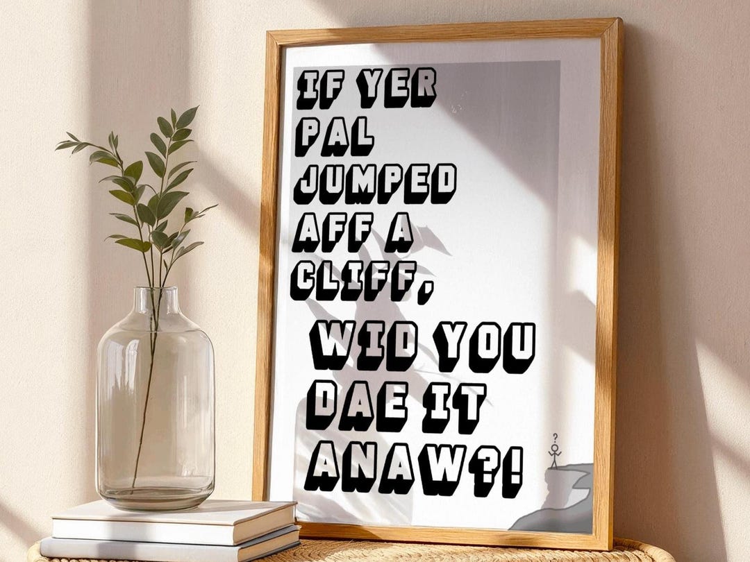 Scottish Slang Print, Funny Scotland Wall Art (digital Download) - Etsy