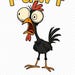Funny Screaming Chicken PNG - Etsy