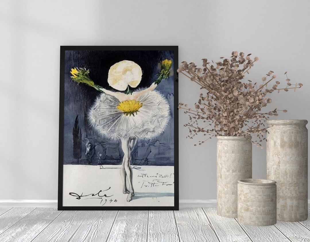 Dance of Dandelion-salvador Dali Frame, Cool Prints by Salvador Dali ...