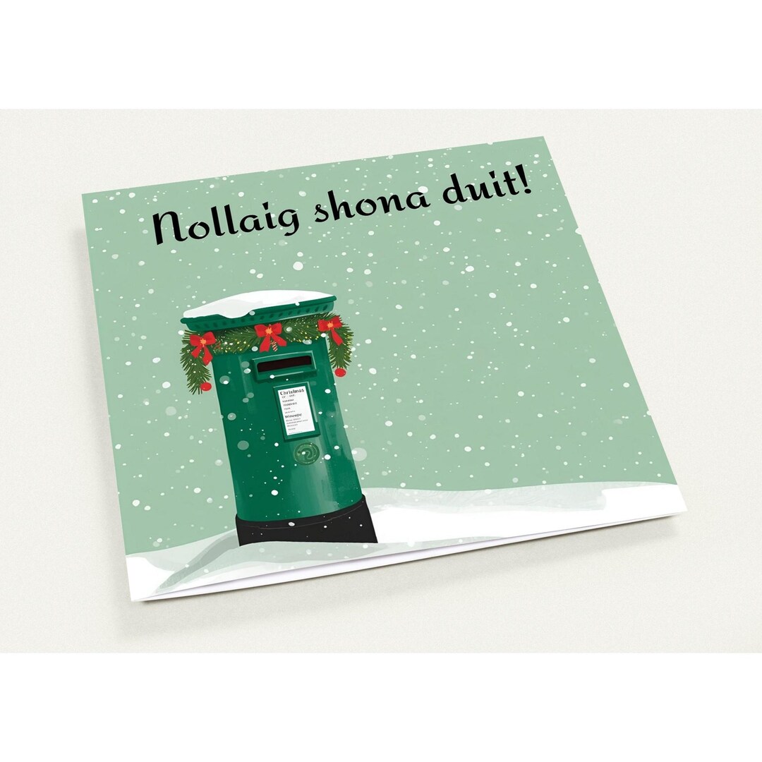 Irish Language Christmas Cards Set of 10 - Unique Holiday Greetings ...