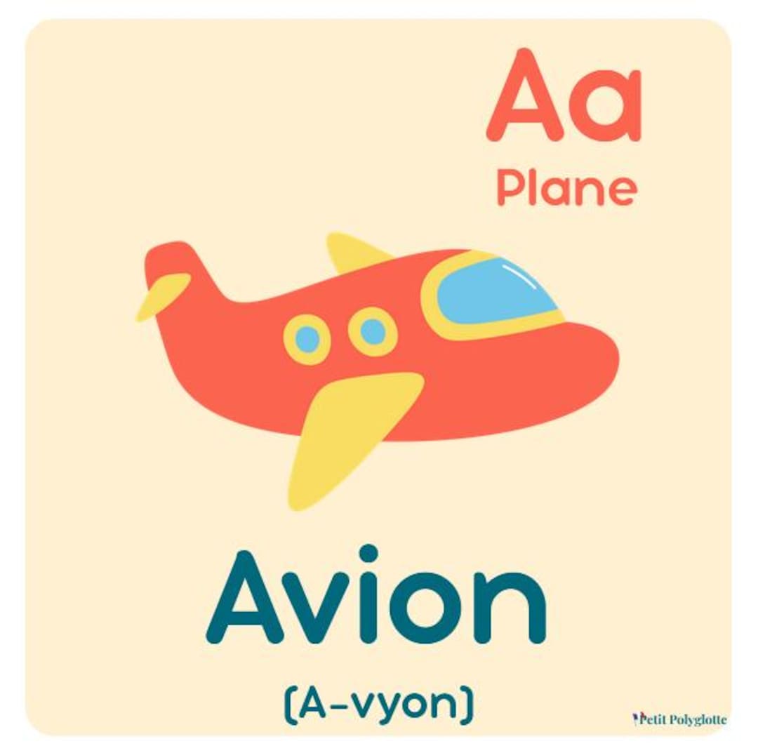 Bilingual French-english Alphabet – Educational PDF to Print – Fun ...