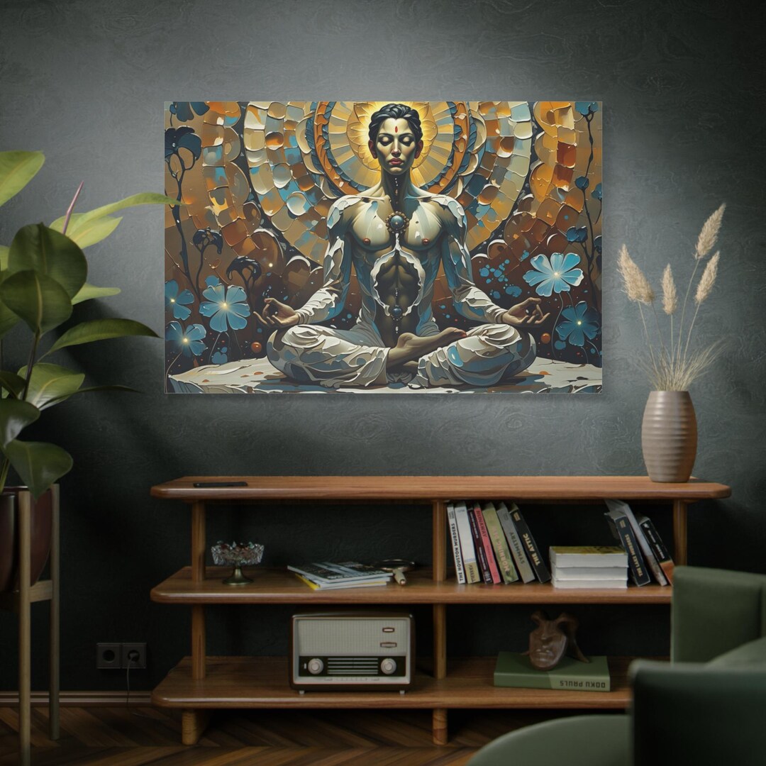 Cosmic Fracture, Spiritual Decor, Mindfulness Gift, Zen Wall Art, Boho ...