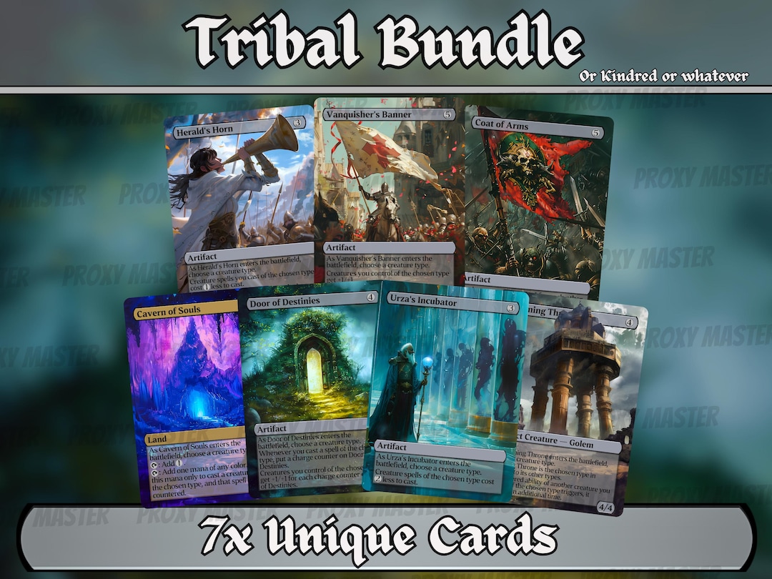 Tribal Bundle (kindred - Typal) - Set of 7 Proxy Cards - Unique Full ...