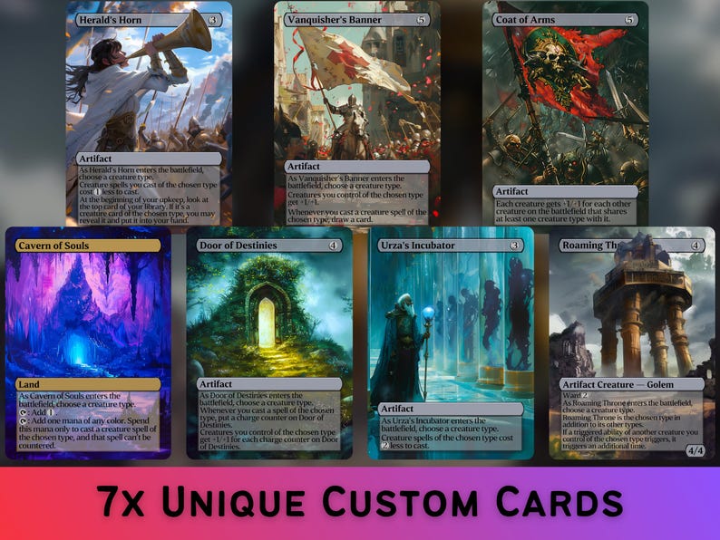 Tribal Bundle (kindred - Typal) - Set of 7 Proxy Cards - Unique Full ...