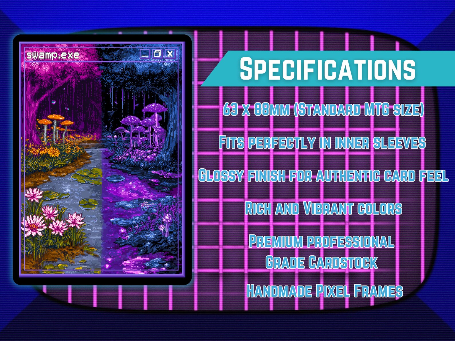Pixel Feywild Basic Lands Magic Light and Dark - Basic Lands Set of 20 ...