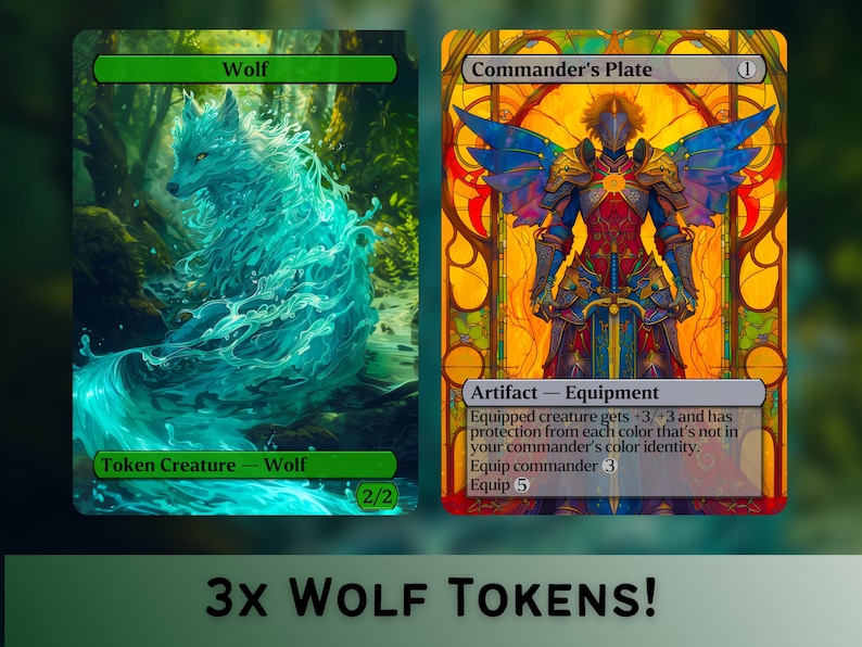 Commander Swords Staples Bundle - Set of 10 + 1 Artifact Sword Cards ...
