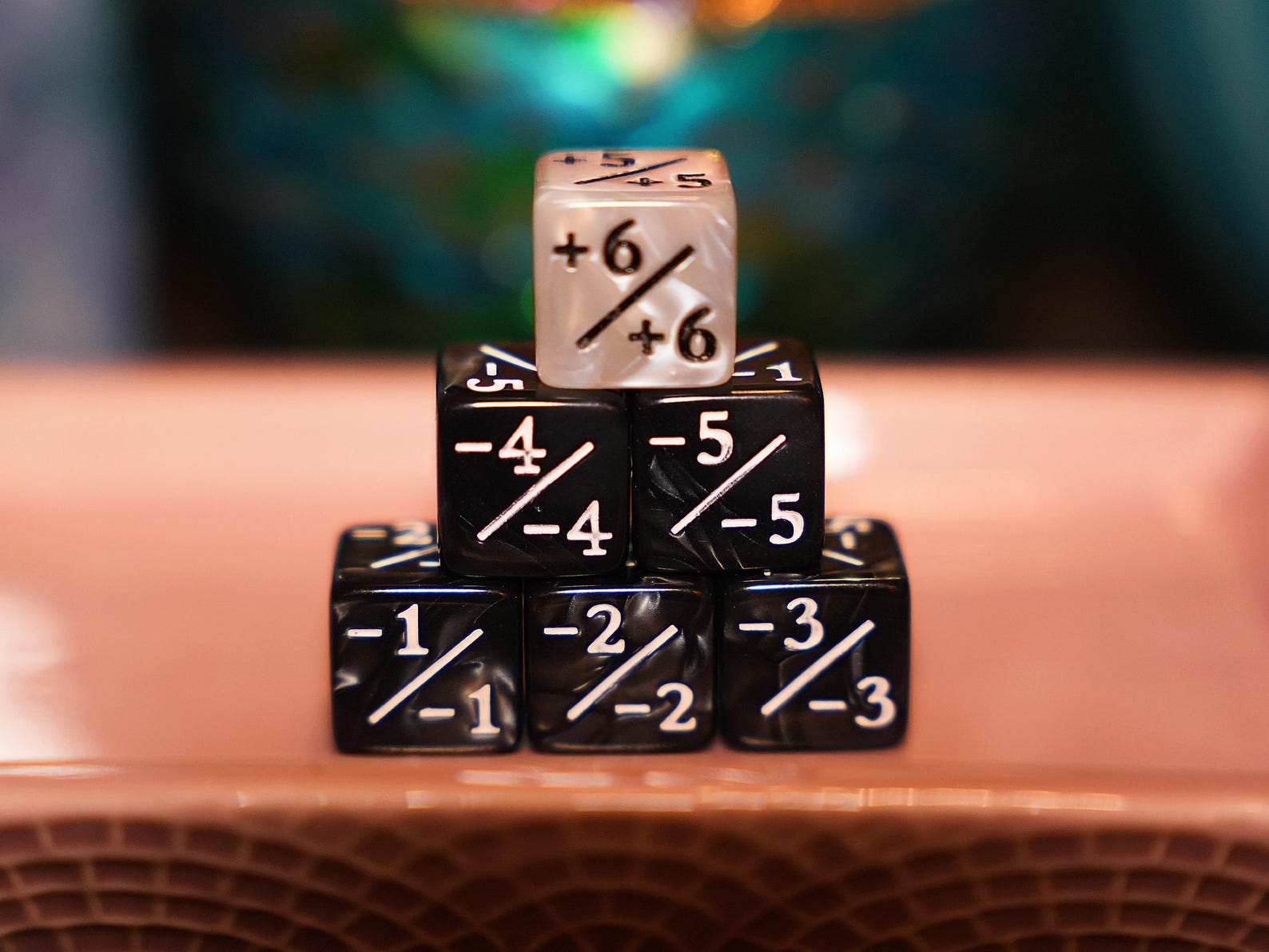 Magic TCG, Counter Dice + / - , White Grey Marble Color Theme, Perfect ...