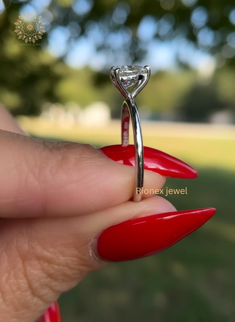 Heart Shaped 1 Carat IGI Certified Lab Grown Diamond Solitaire ...