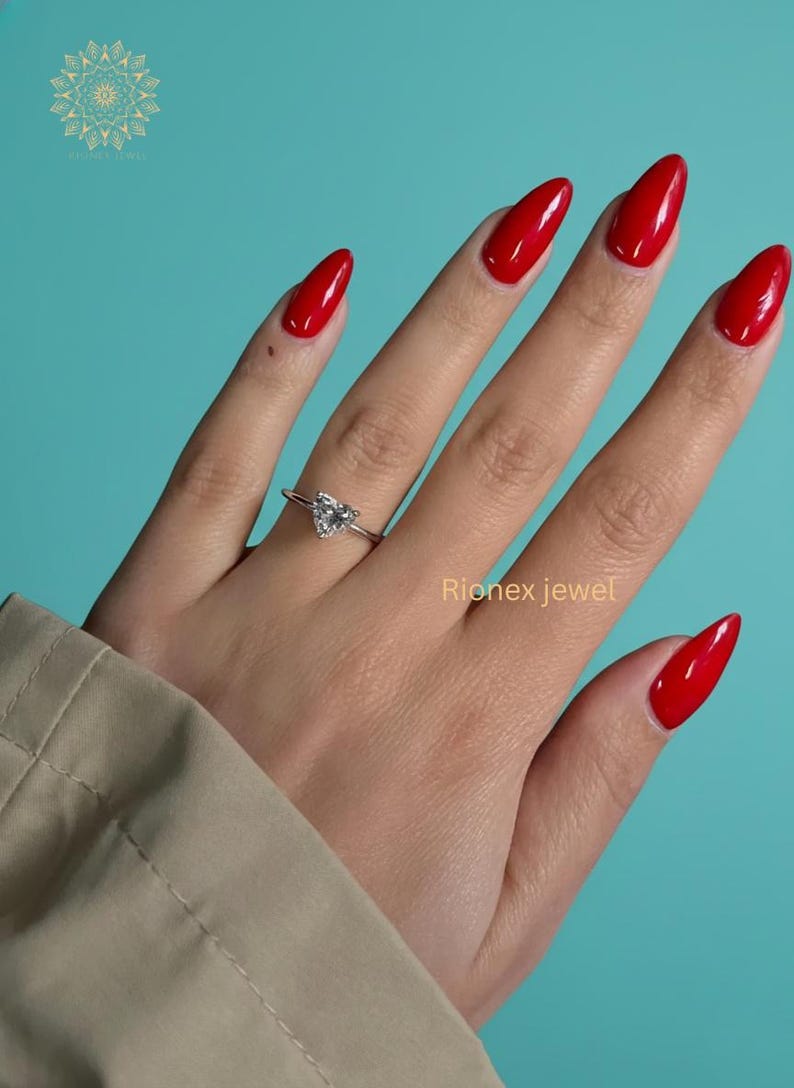 Heart Shaped 1 Carat IGI Certified Lab Grown Diamond Solitaire ...