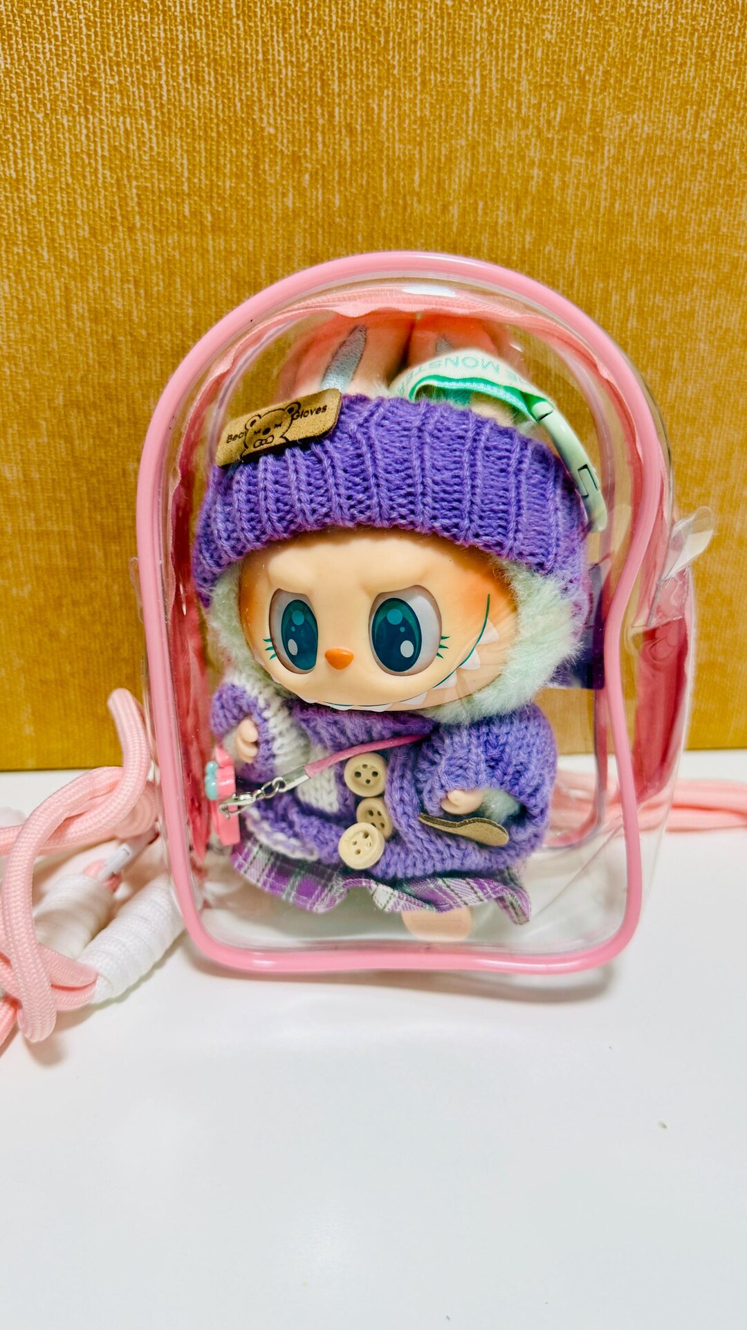 Transparent Carrying Bag for Labubu – Dustproof Storage Case With ...