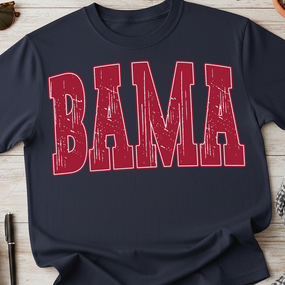 Vintage Style Alabama Png, Bama Png, Alabama Png Crimson, Alabama Bow ...