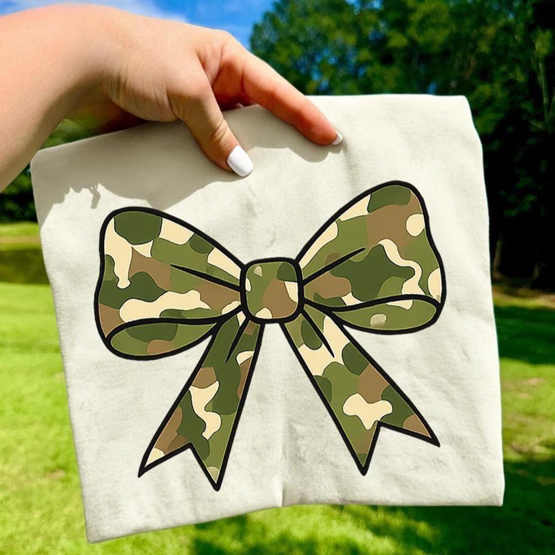 Camo Coquette Bow Png, Outdoors Coquette Png, Camouflage Bow Png ...