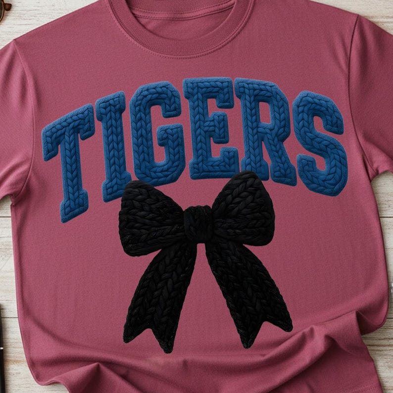 Tigers Yarn Png, School Spirit Tiger Sublimation, Tigers Mascot Png ...