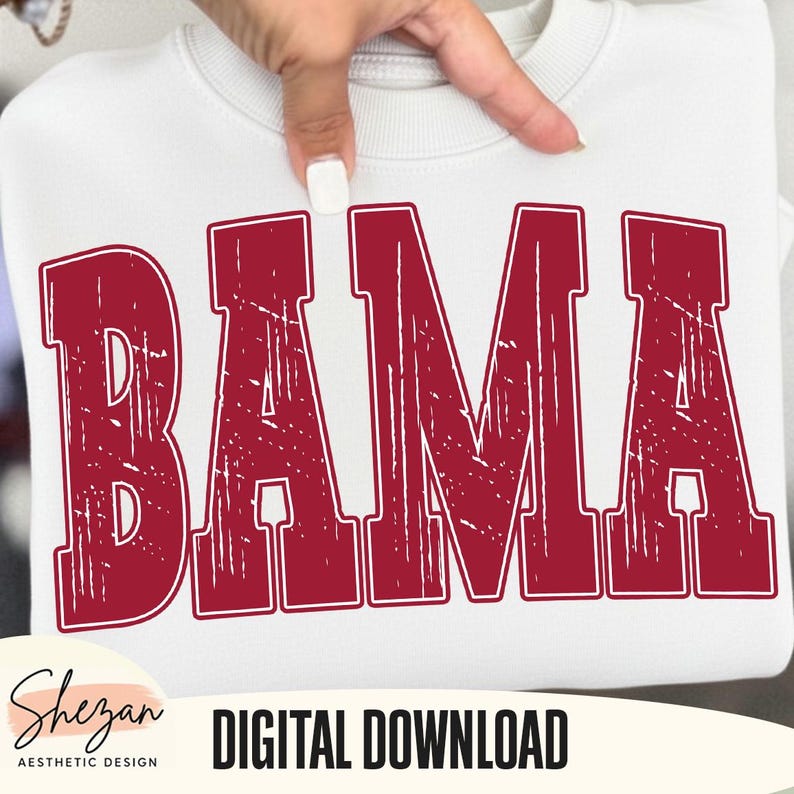 Vintage Style Alabama Png, Bama Png, Alabama Png Crimson, Alabama Bow ...