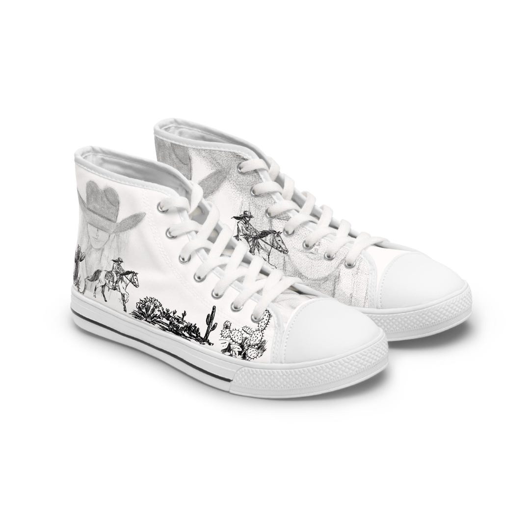 OG Western Branded - Women's High Top Sneakers - Etsy