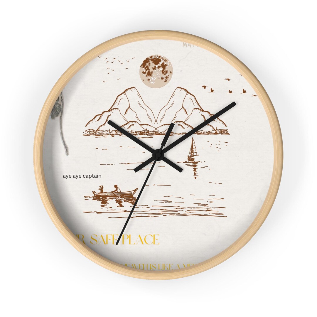 Branded Graphic Wall Clock - Etsy