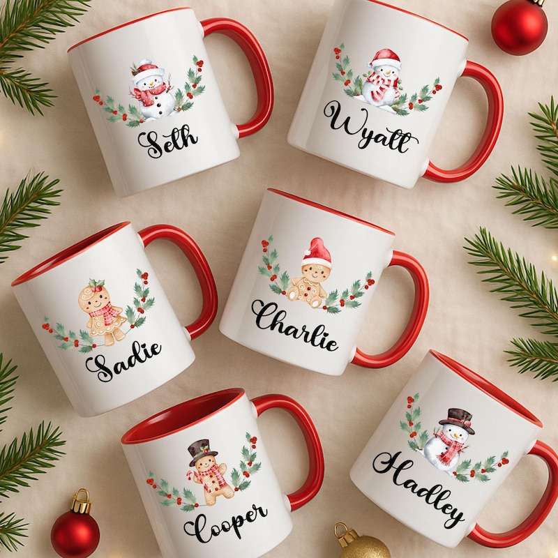 Gingerbread Mugs - Etsy