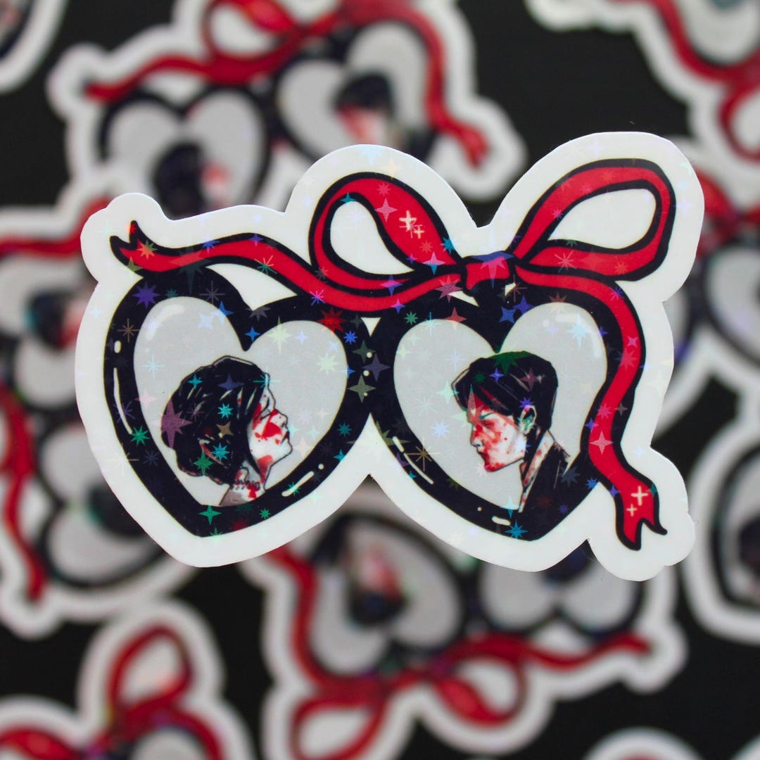 MCR Inspired Sticker | Demolition Lovers Heart Locket Holographic Vinyl ...