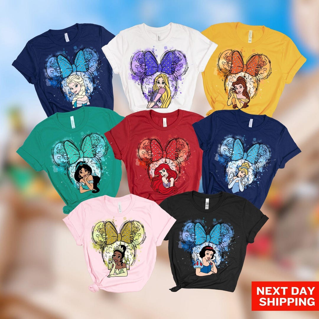 Disney Princesses Shirts, Disney Ariel Shirt, Princess Cinderella ...