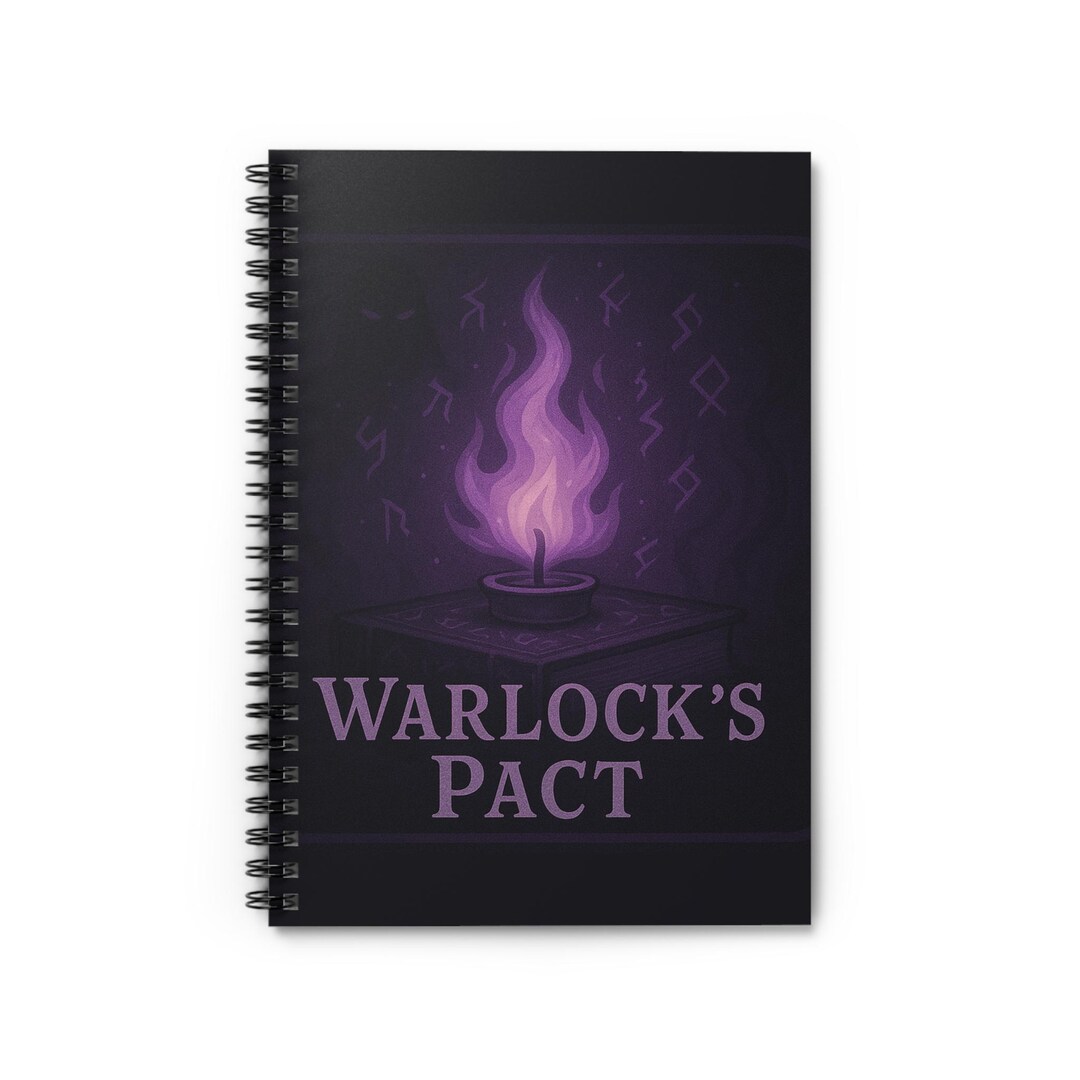 Mystical Spiral Notebook - Warlock's Pact, Witchcraft Journal ...